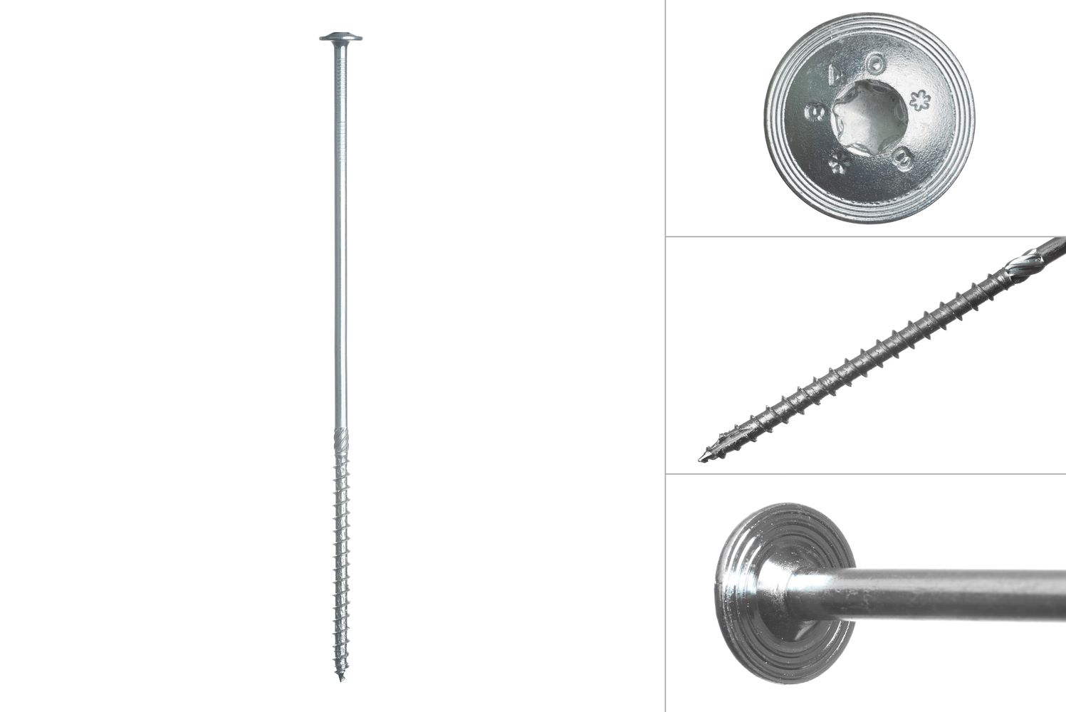 Buy Wood Construction Screws Galvanized 8 X 280 Mm Wovar